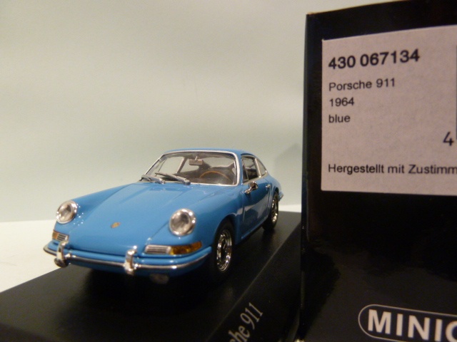 Porsche 911 (901) Pastell Blue 1:43 430067134 MINICHAMPS diecast model ...